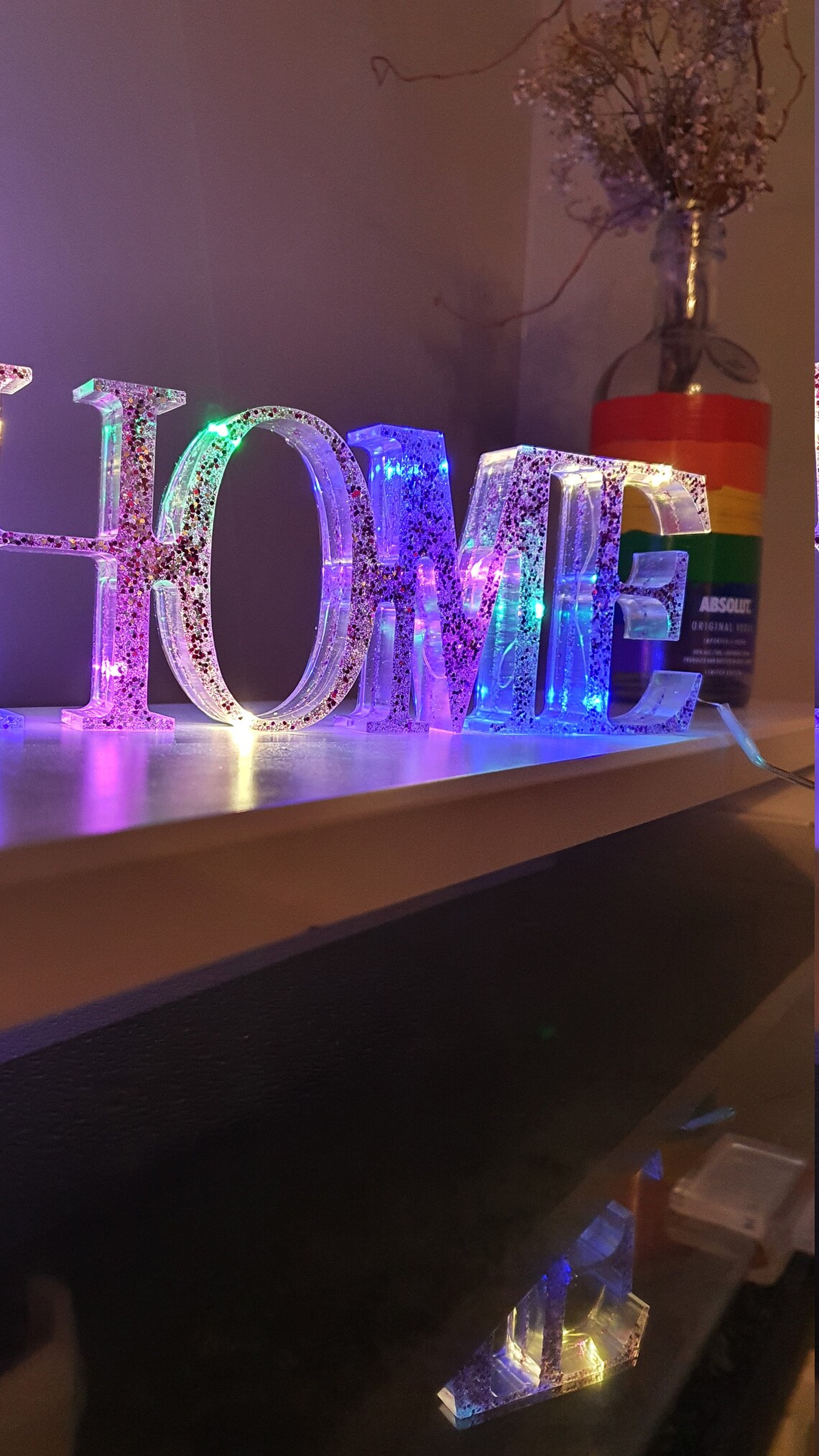 Light up HOME Sign Home Warming Gift Thankyou Gift Birthday - Etsy