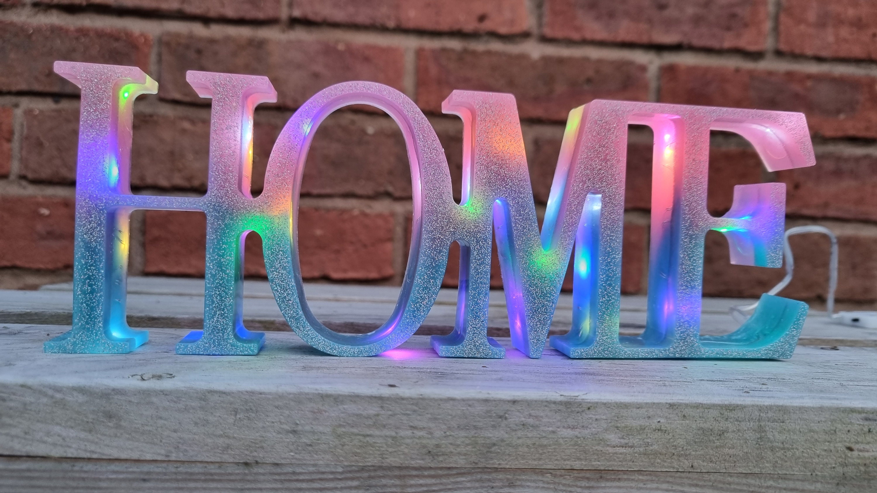 Light up HOME Sign Home Warming Gift Thankyou Gift Birthday - Etsy