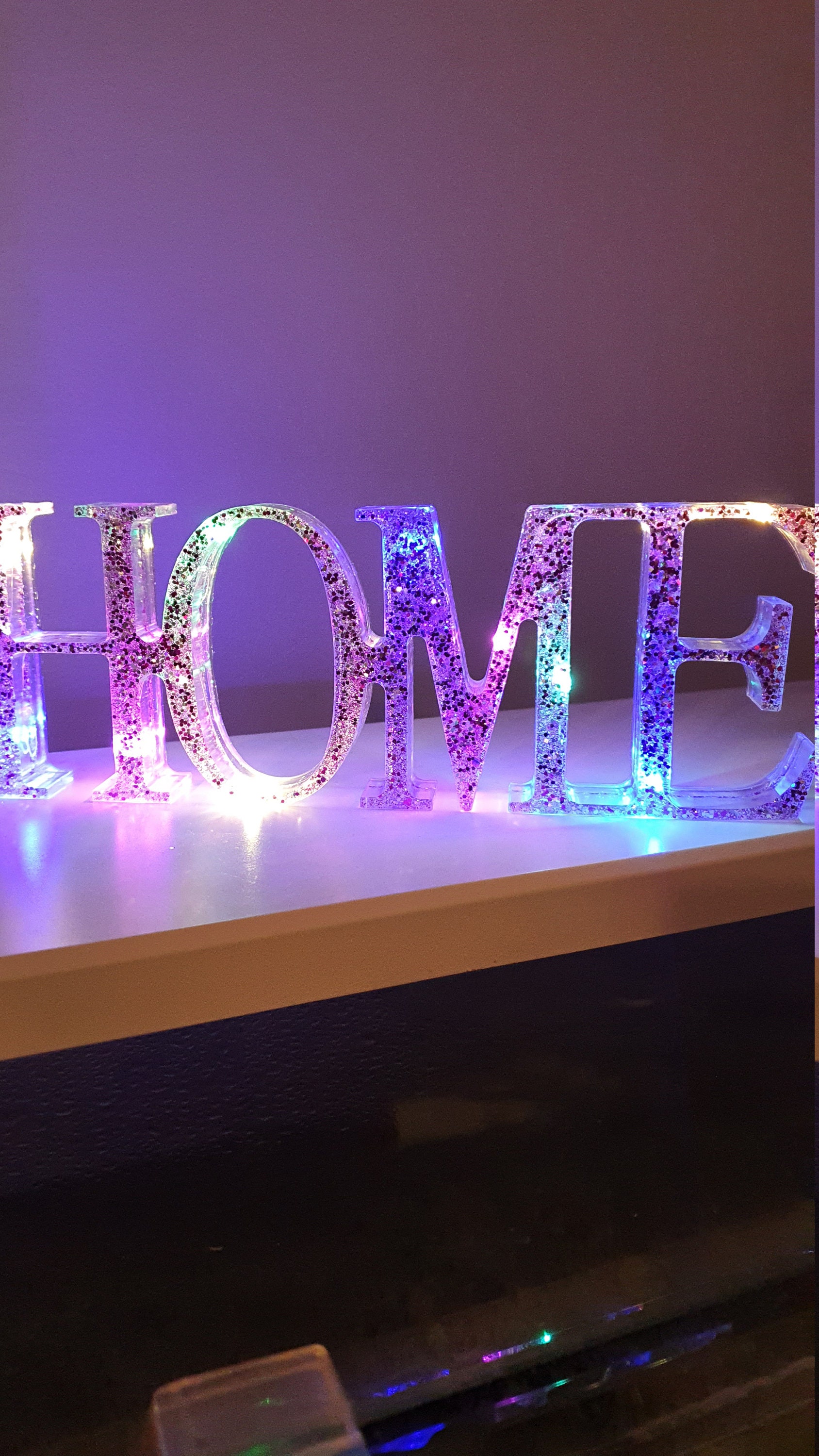 Light up HOME Sign Home Warming Gift Thankyou Gift Birthday - Etsy