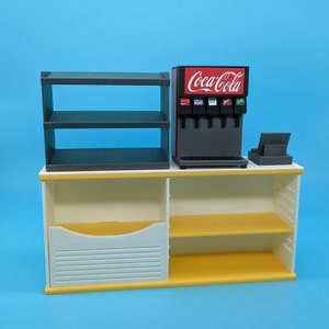 Mini Brands Toy Food Court Fast Food Restaurant Store Checkout Lane for ...