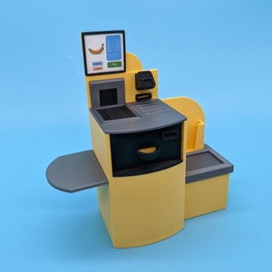 Mini Brands Toy Grocery Store Self Checkout Lane With Register and ...