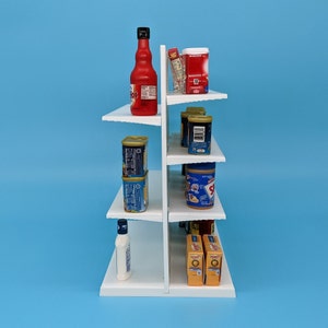 Mini Brands Extra Wide Double Toy Grocery Store Shelf for Mini Brands 5 ...