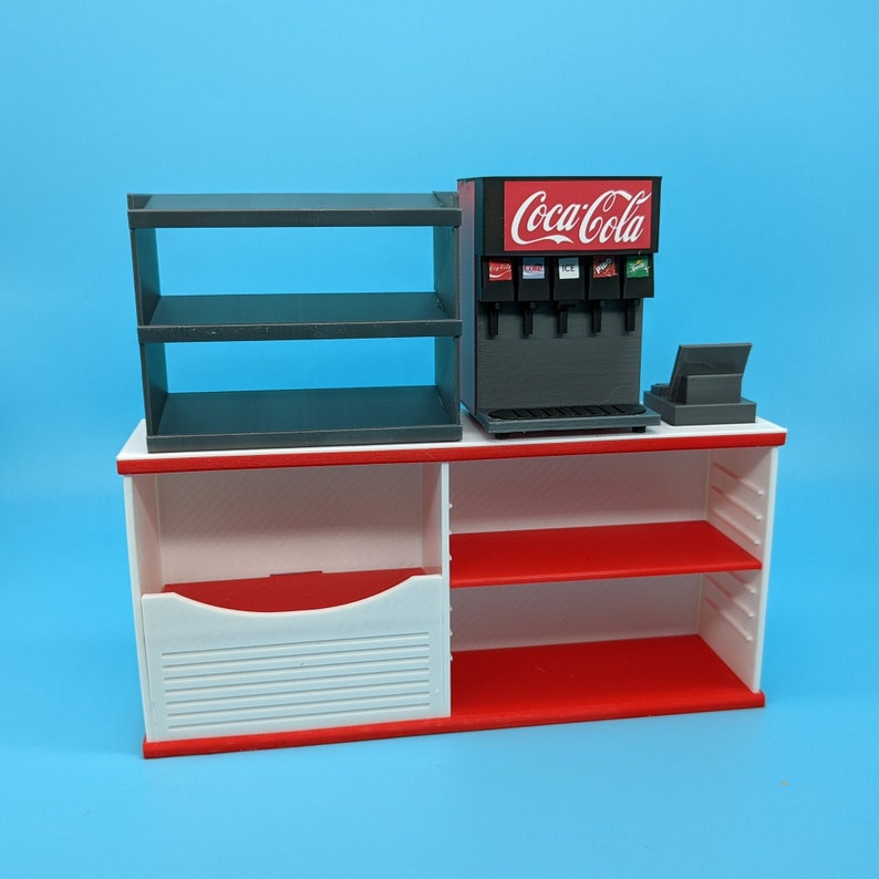 Mini Brands Toy Food Court Fast Food Restaurant Store Checkout - Etsy