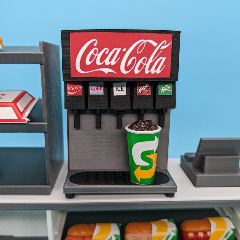 Mini Brands Toy Food Court Fast Food Restaurant Store Checkout - Etsy