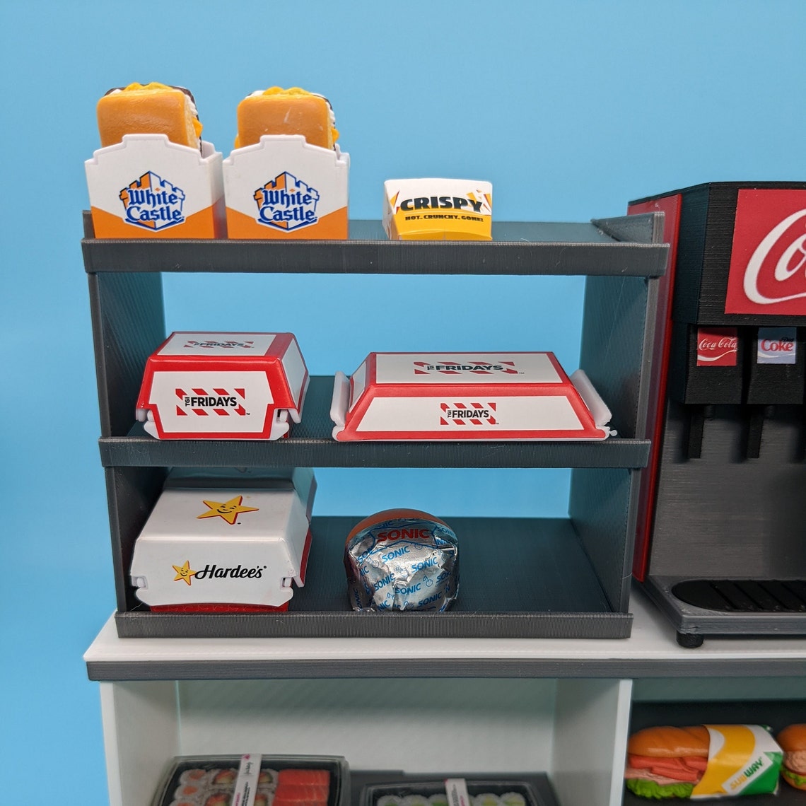 Mini Brands Toy Food Court Fast Food Restaurant Store Checkout - Etsy