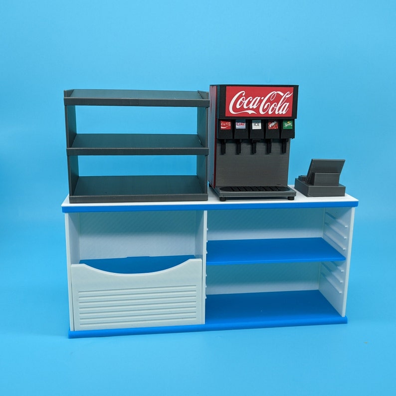 Mini Brands Toy Food Court Fast Food Restaurant Store Checkout - Etsy