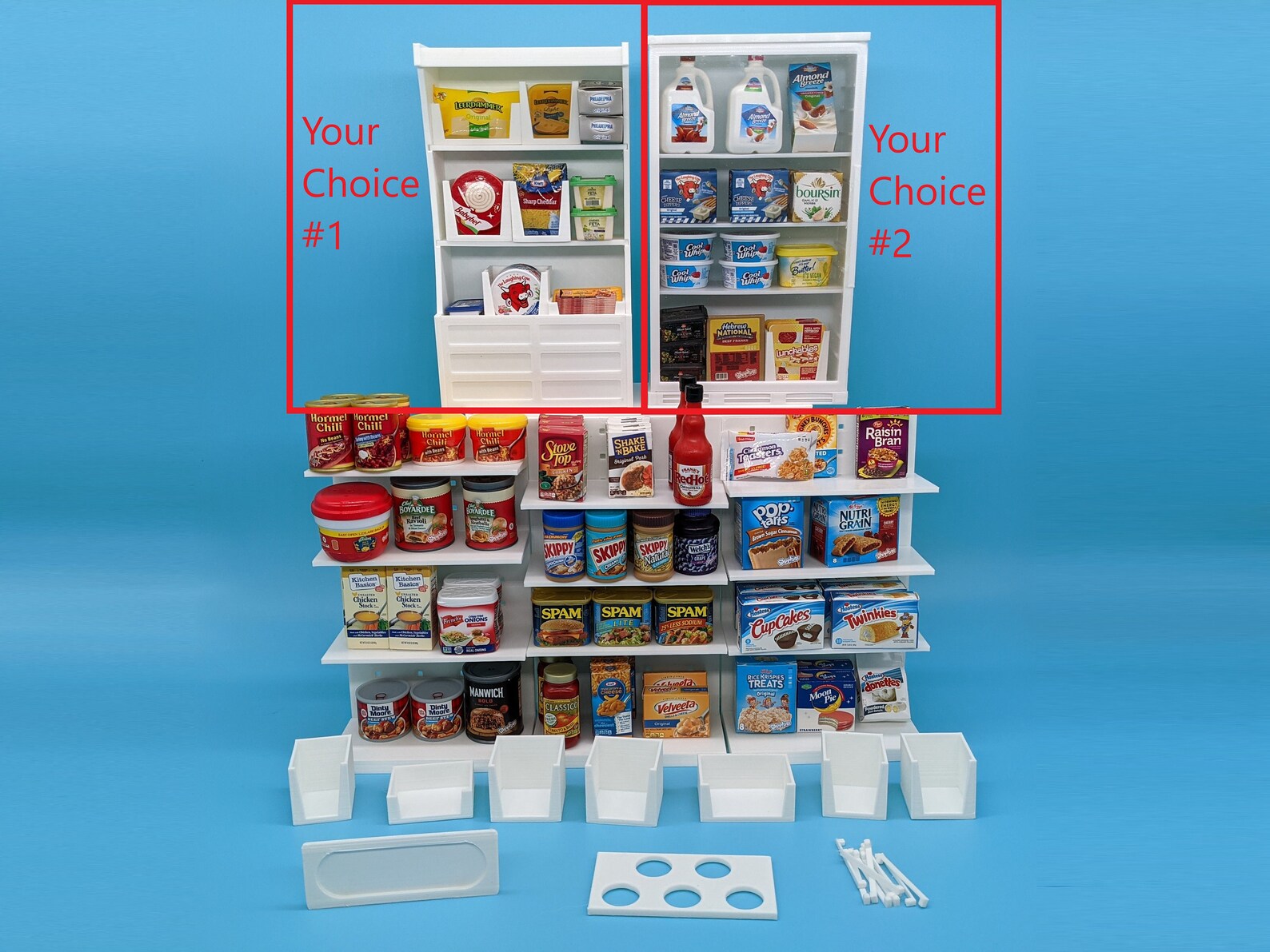 Mini Brands Combo Shelf Holders and Clips Pack for Mini - Etsy