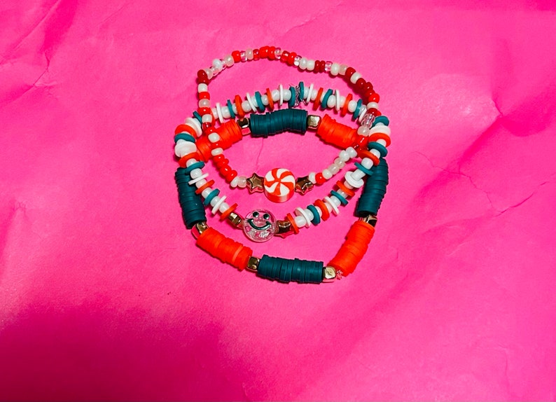 Cute Christmas Set of Two Bracelets - Etsy