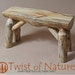 Half Log Bench. Choose Your Size. Free Shipping. - Etsy