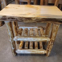Solid Oak Moose Log Stool - Etsy