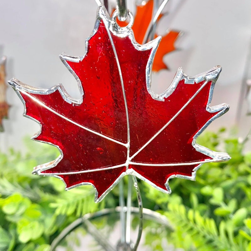Stained Glass Maple Leaf - Etsy