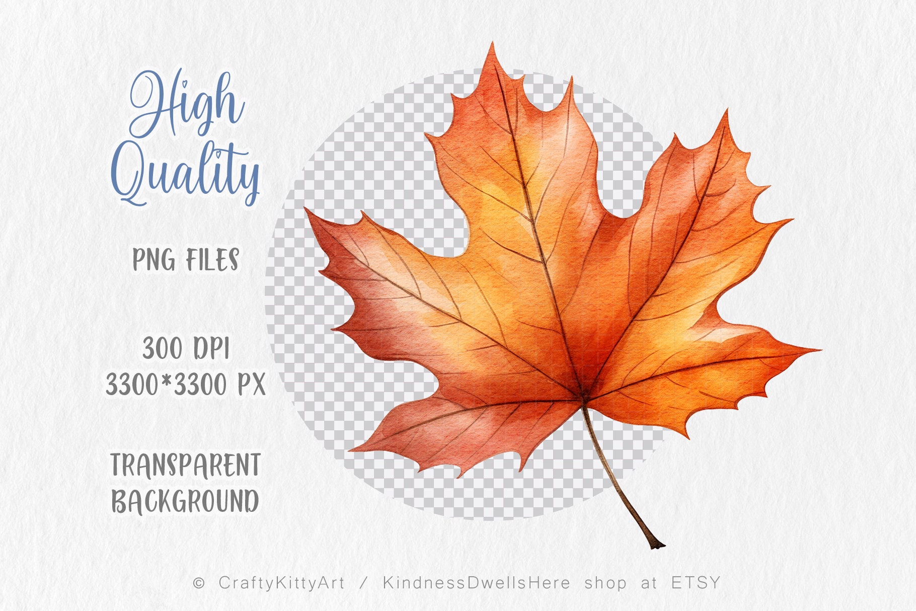 Maple Leaves PNG Clipart. Fall Leaf PNG Clipart. Watercolor Clip Art ...