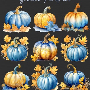 Pumpkin Watercolor Png. Pumpkin Clipart Bundle. Digital PNG ...