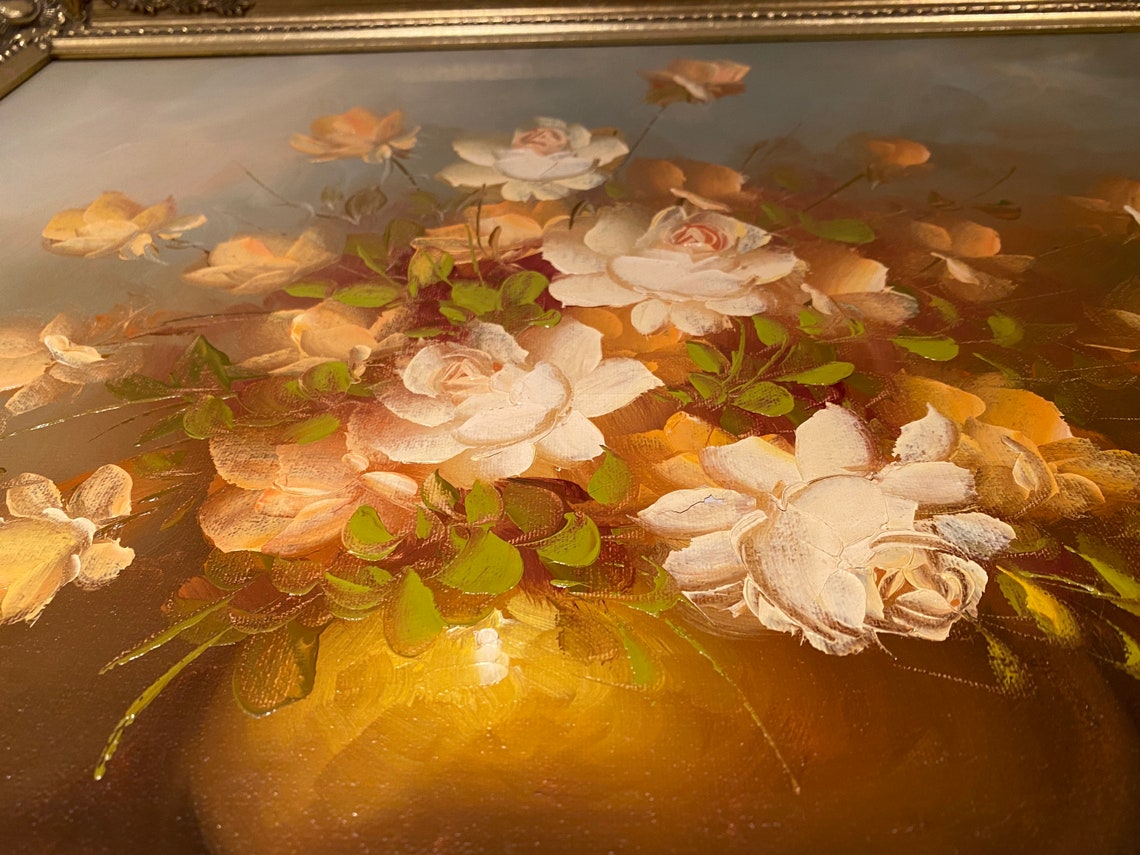 Robert Cox Original Large Still Life With Roses Oil Painting - Etsy UK