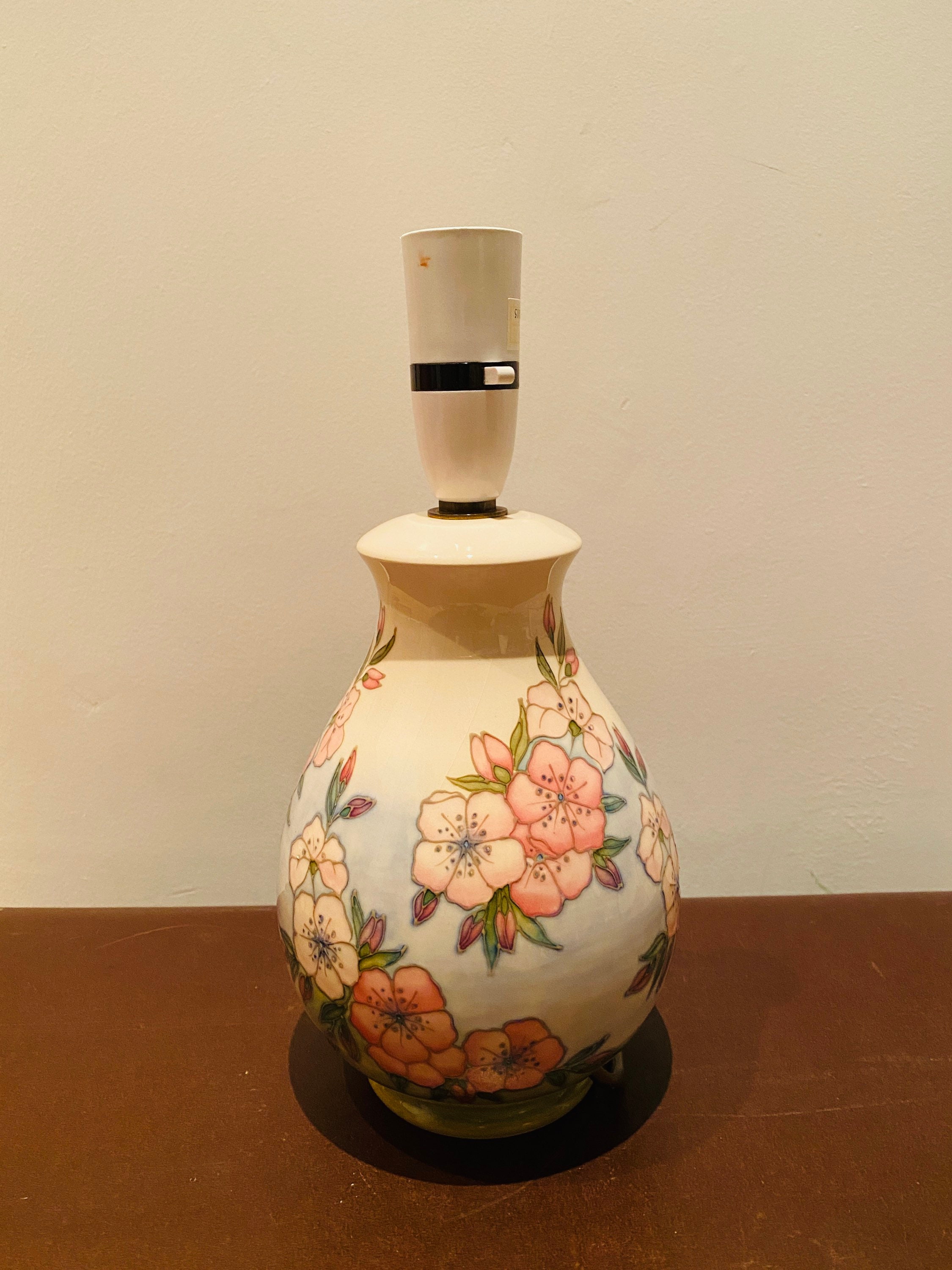 Vintage Moorcroft Lamp Cherry Blossom Design | Etsy