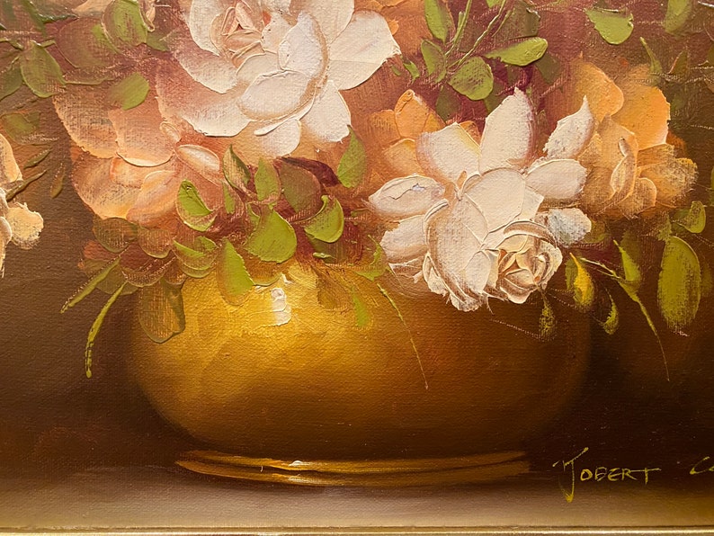Robert Cox Original Large Still Life With Roses Oil Painting - Etsy
