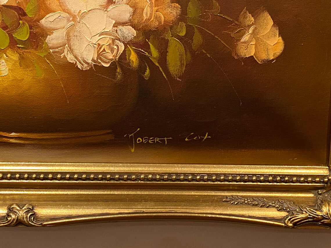 Robert Cox Original Large Still Life With Roses Oil Painting - Etsy UK