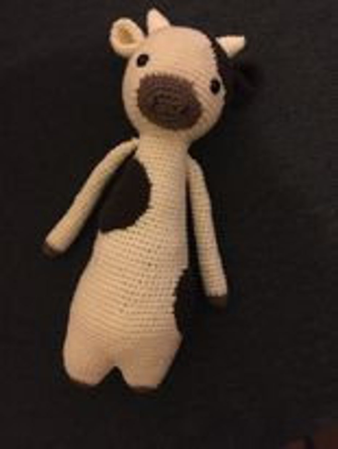 Luna the Cow Handmade Crochet Amigurumi Stuffed Animal - Etsy