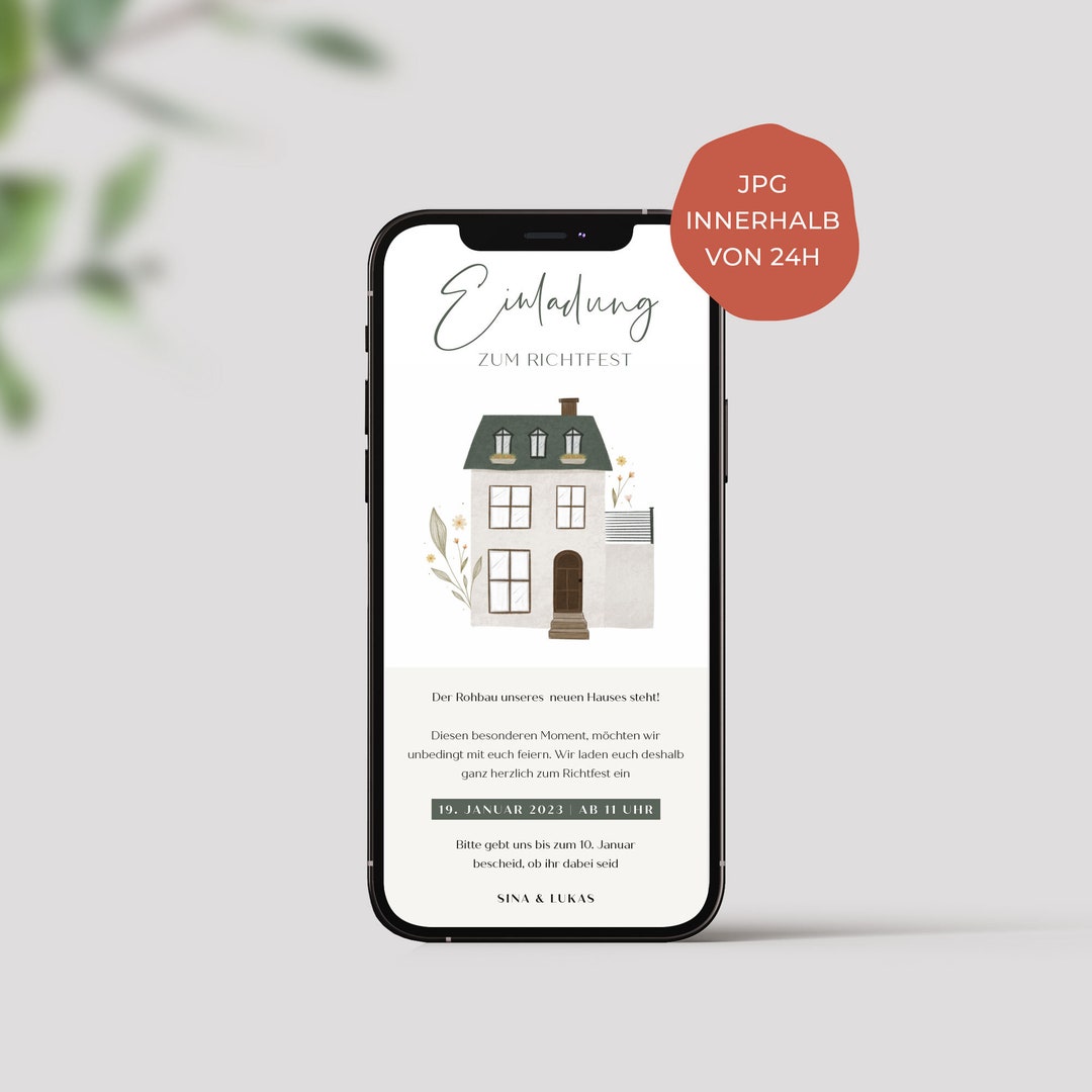 Digital Invitation to the Topping-out Ceremony Digital Invitation, Home ...