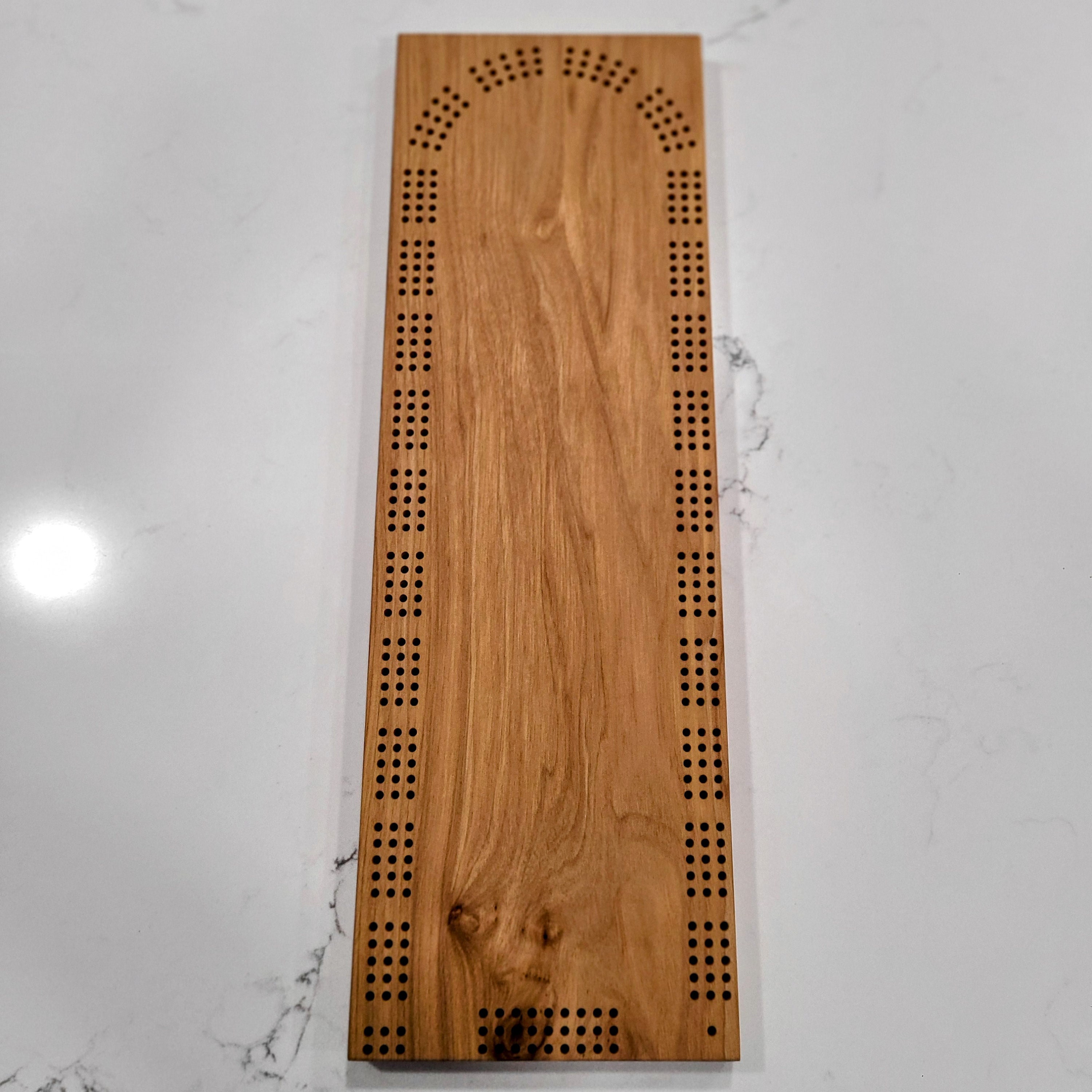 Handmade Cribbage Board Made From Hickory / Including Pegs - Custom ...