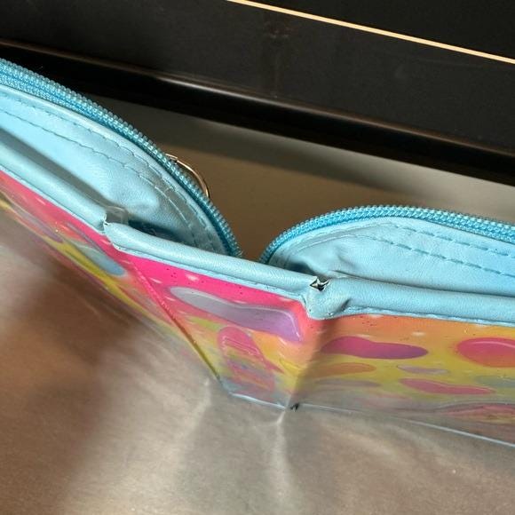 Rare Vintage Y2K Lisa Frank Glitter Heart Angel Zip-up Trapper Keeper ...