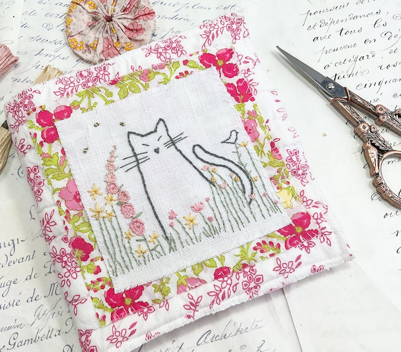 Cat Needle Book Pattern: Vintage Sewing Project (PDF Digital Download ...