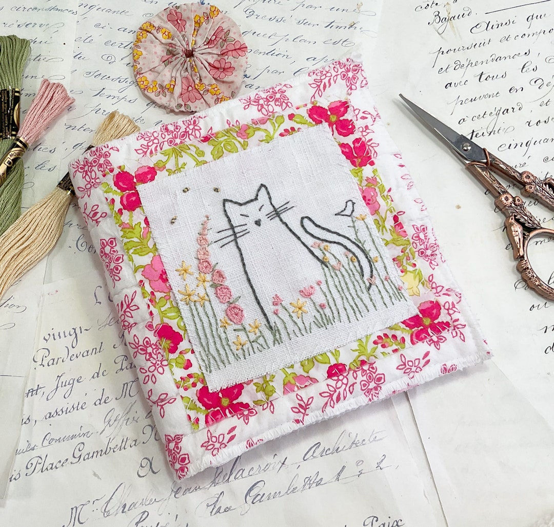 Cat Needle Book Pattern: Vintage Sewing Project (PDF Digital Download ...