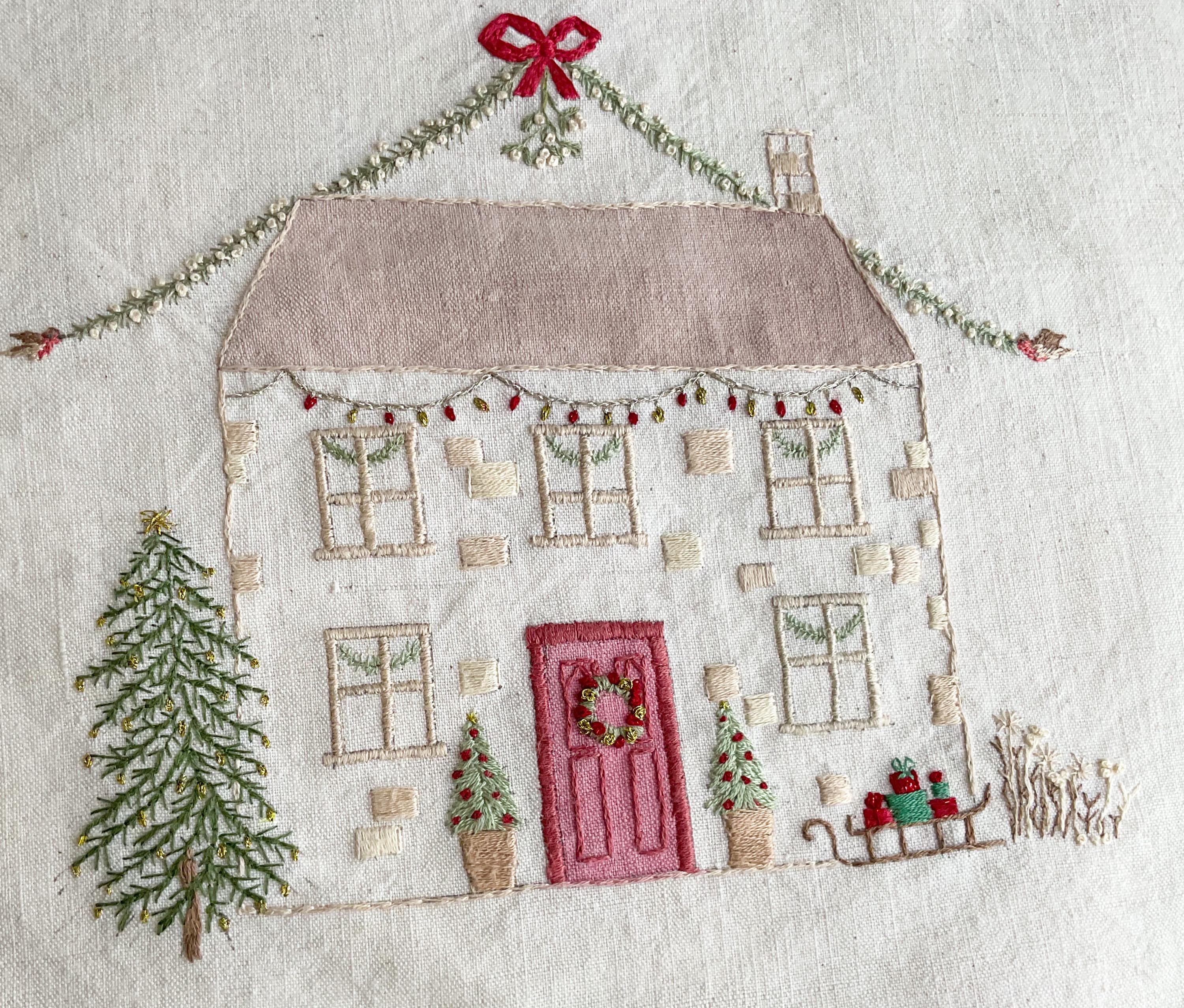 Embroidery Advent Calendar Pattern: Christmas Cottage (PDF Digital ...