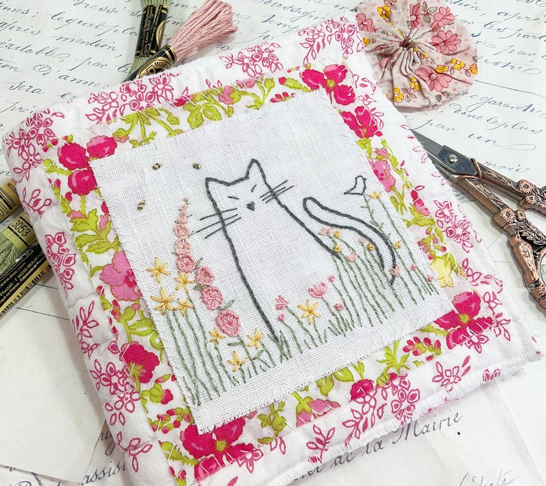 Cat Needle Book Pattern: Vintage Sewing Project (PDF Digital Download ...