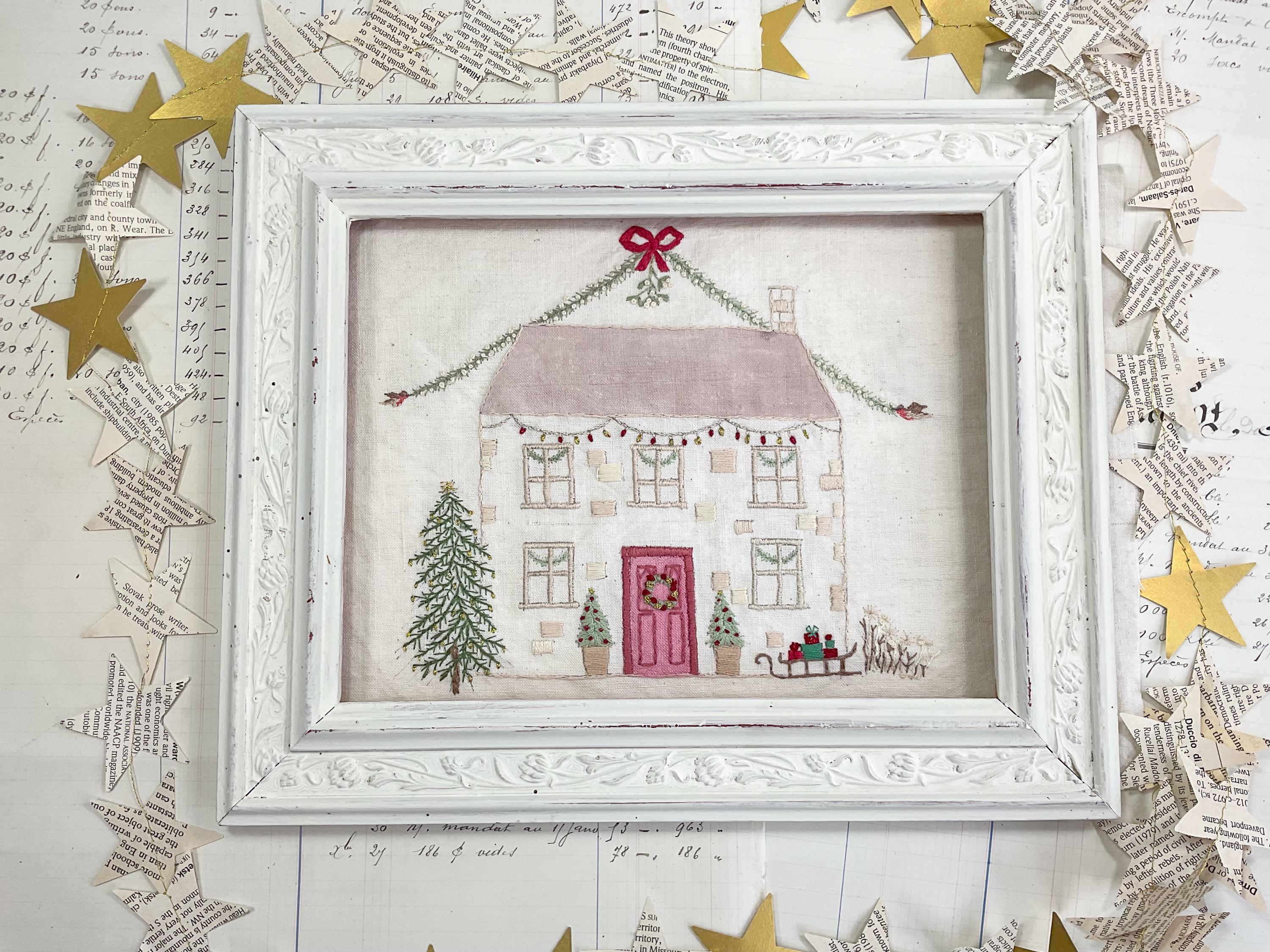 Embroidery Advent Calendar Pattern: Christmas Cottage (PDF Digital ...