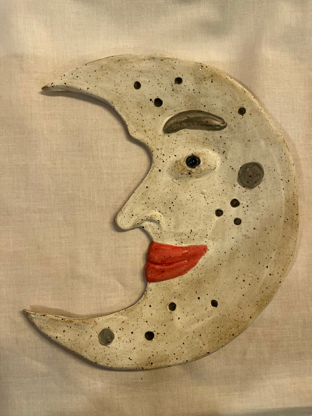 Moon Plate - 7.75" Ceramic Handmade - Etsy
