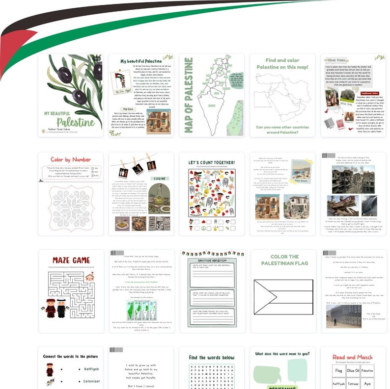 PALESTINE 20+ ULTIMATE GUIDE - My Beautiful Palestine Fun Story Book ...
