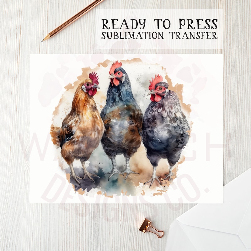 Chicken Heat Transfer - Etsy