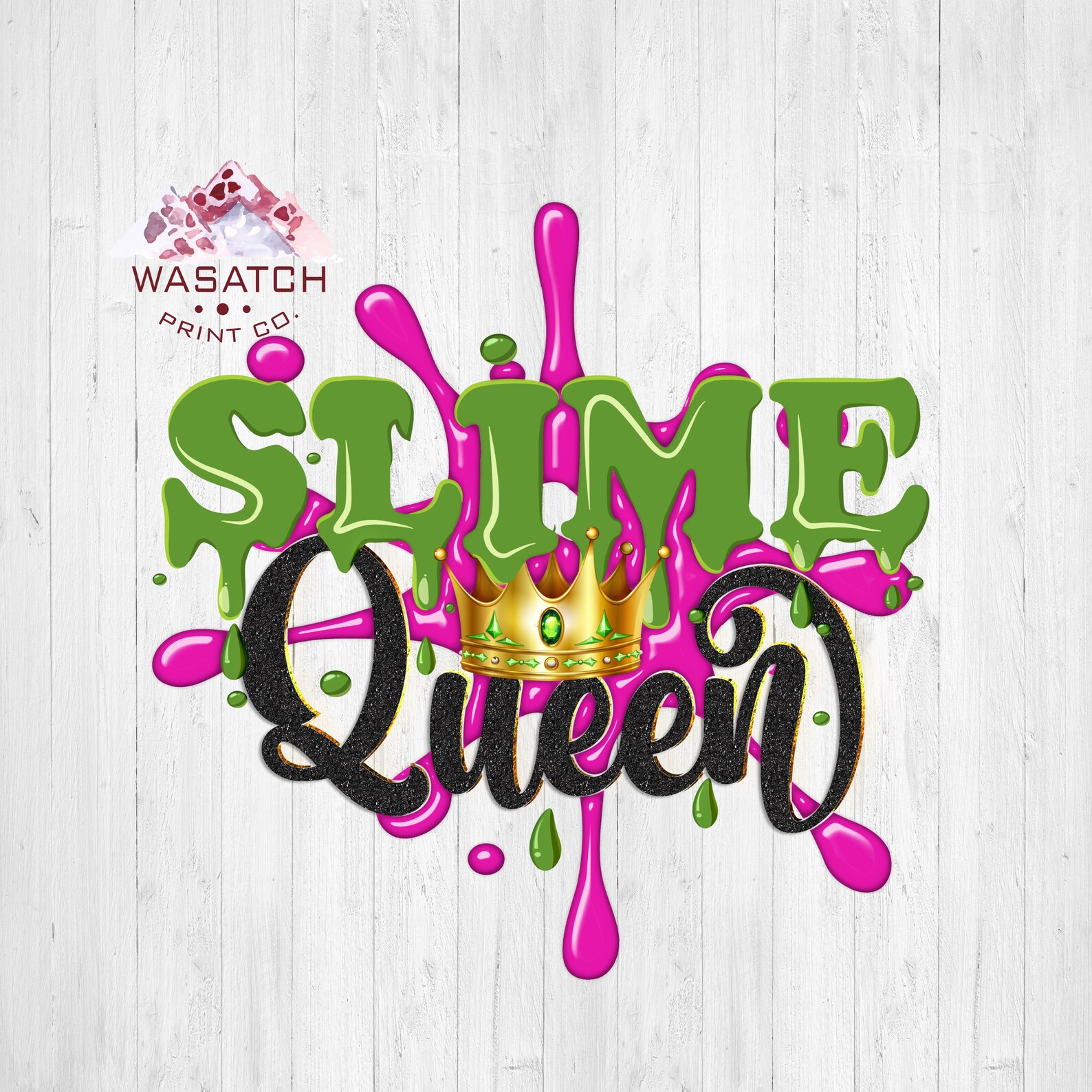 Slime Queen Ready to Press Sublimation Transfer Sublimation - Etsy