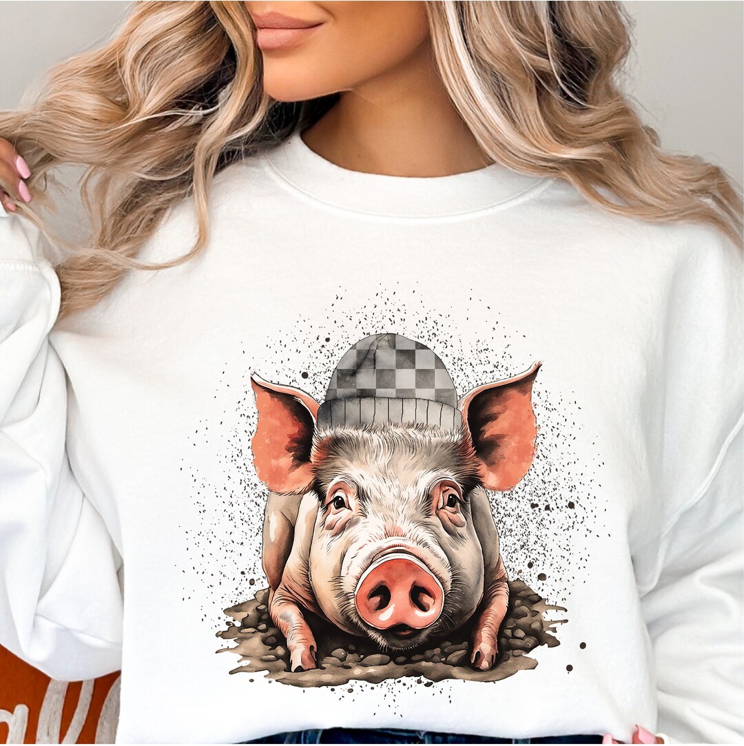 Pig Sublimation Transfer | Ready to Press | Watercolor Pig | Animals ...