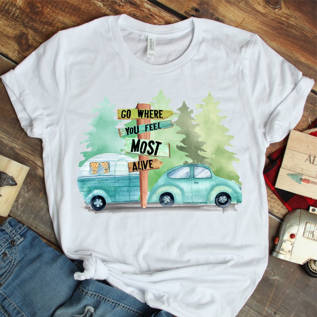 Camping Sublimation Transfer, Sublimation Transfer, Ready to Press ...