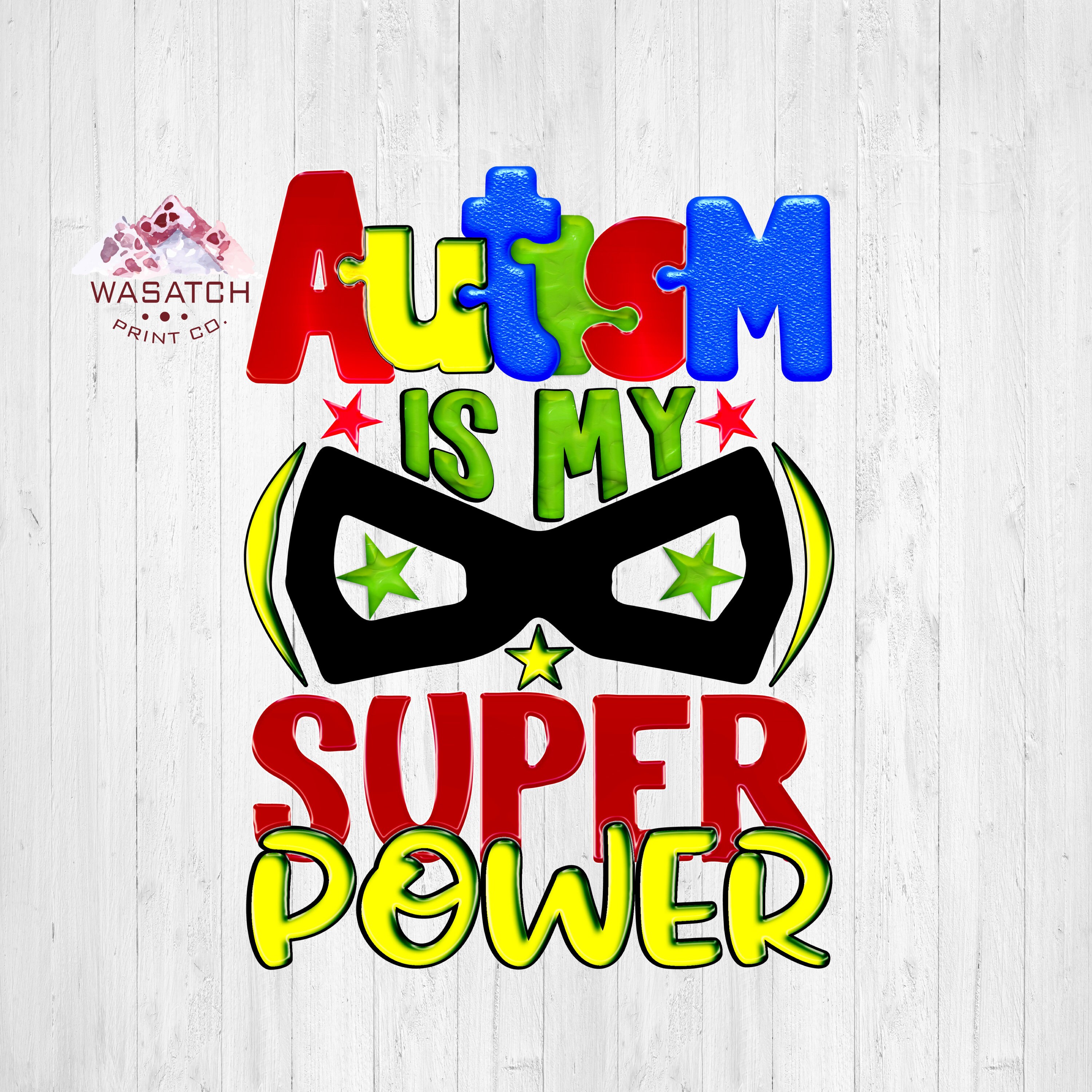 Autism awareness sublimation transfer Sublimation transfer | Etsy