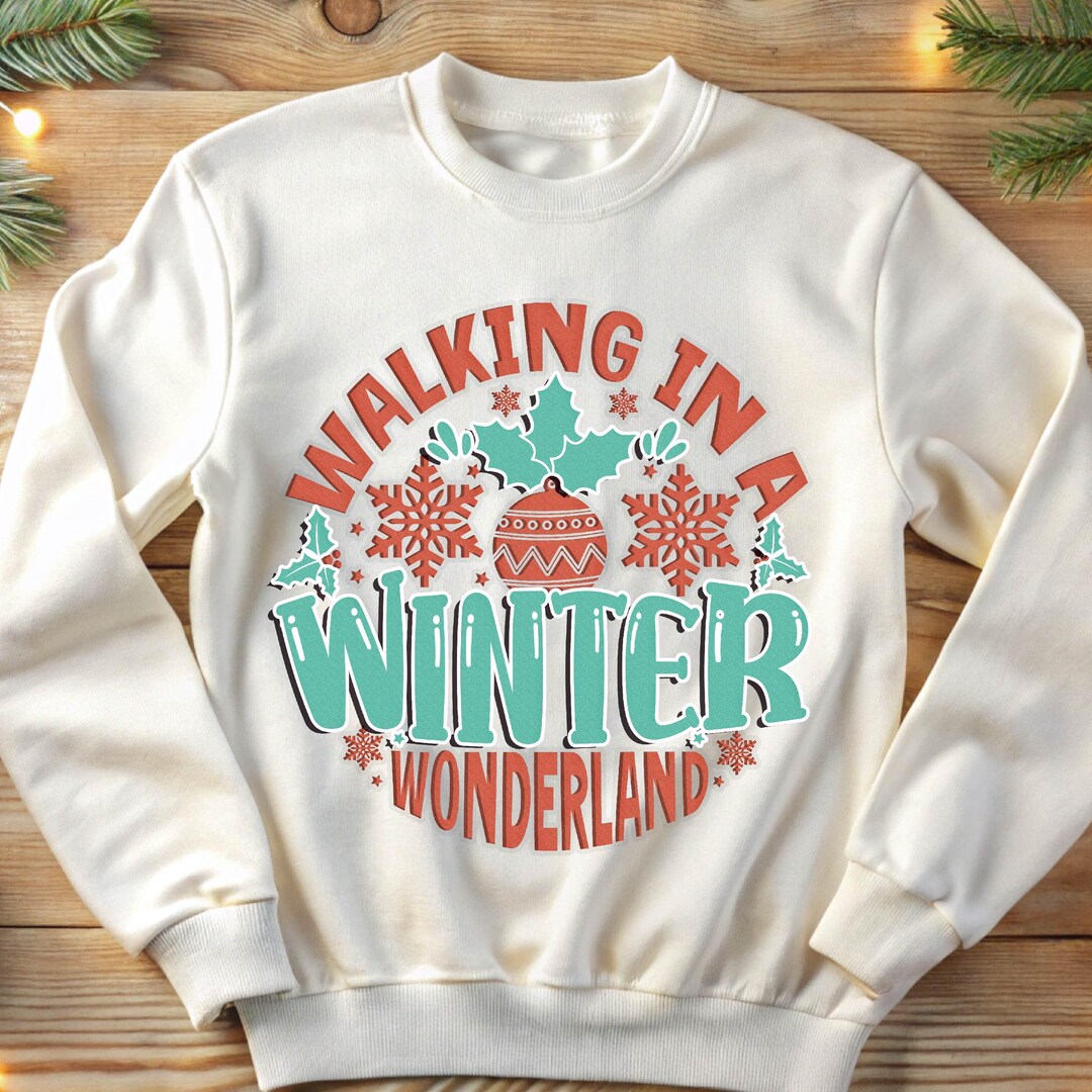 Walking in a Winter Wonderland Sublimation Transfer, Ready to Press ...