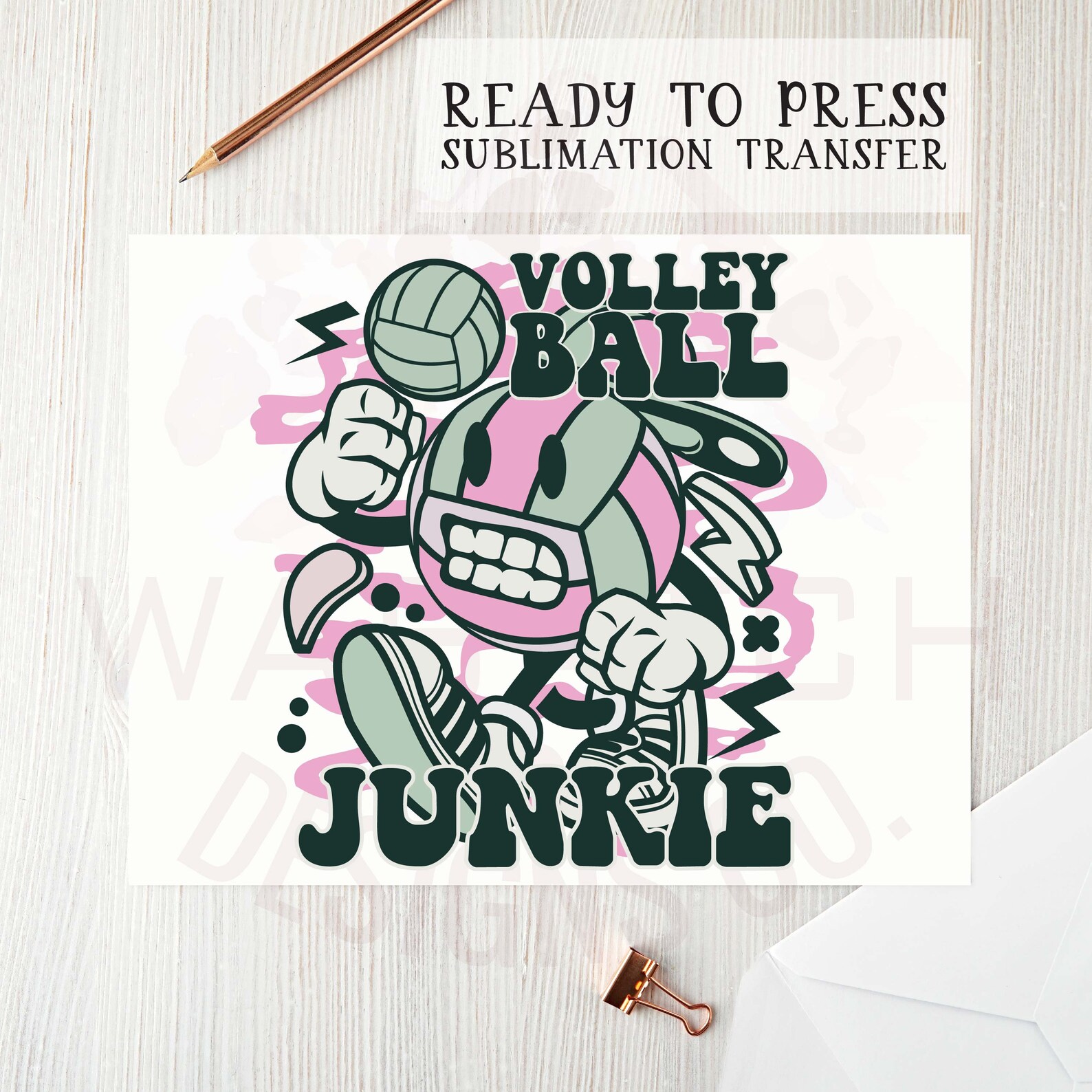 Volleyball Sublimation Transfer, Ready to Press, Heat Press Transfer ...