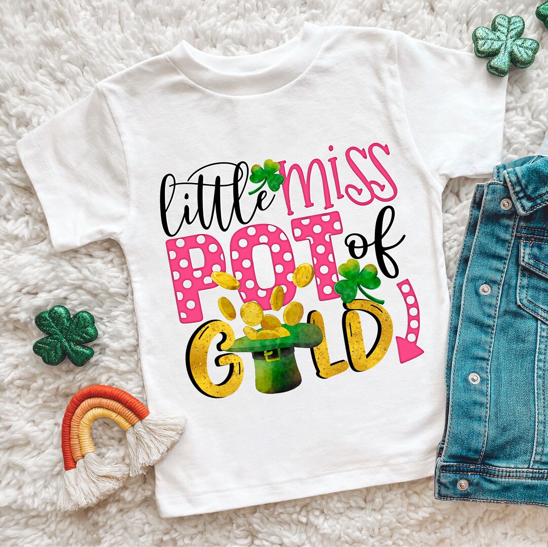 Little Miss Pot of Gold Sublimation Transfer, Sublimation Transfer ...