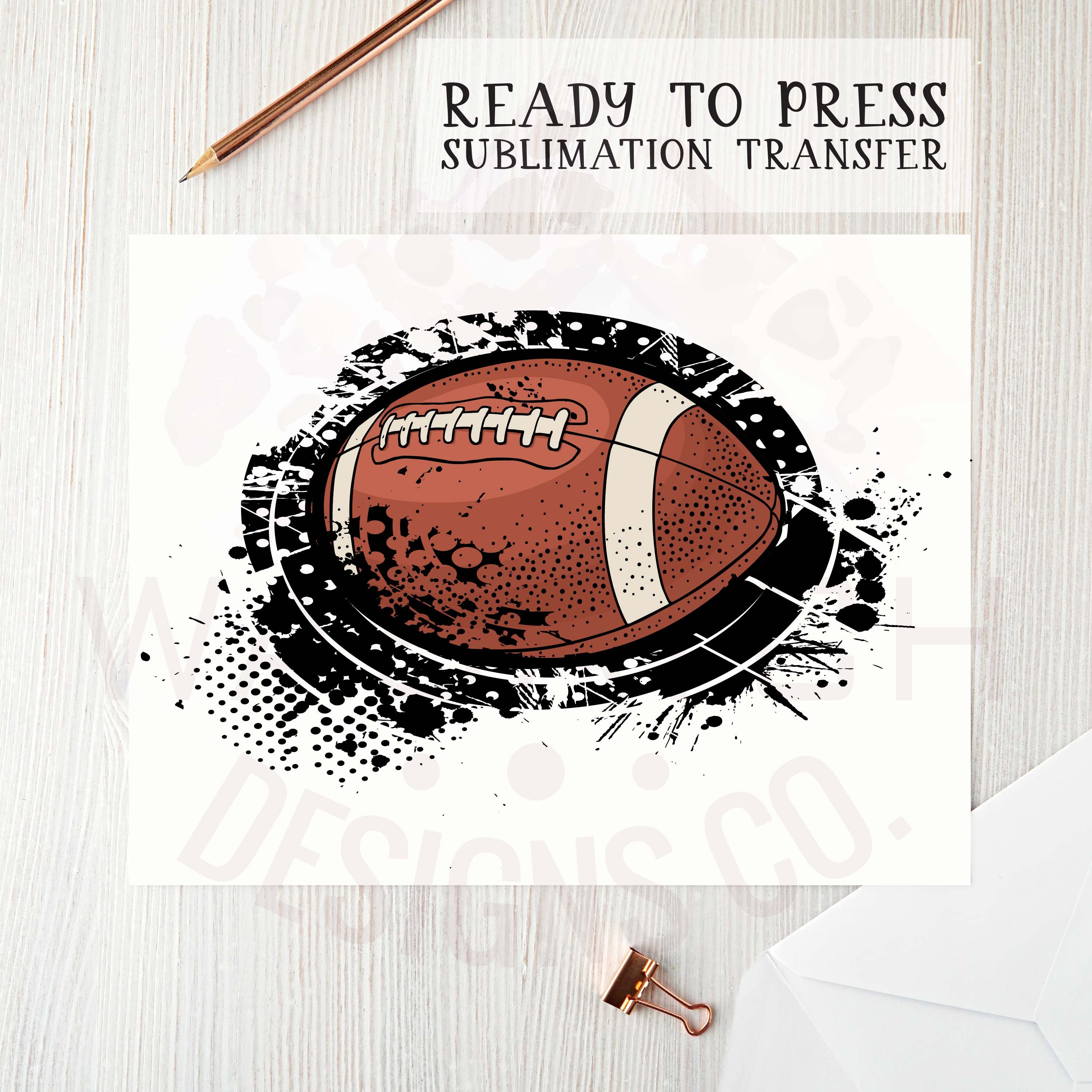 Football Sublimation Transfer Ready to Press Heat Press - Etsy