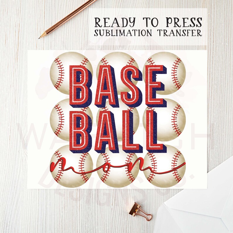 Baseball Ready to Press Sublimation Transfer Sublimation - Etsy