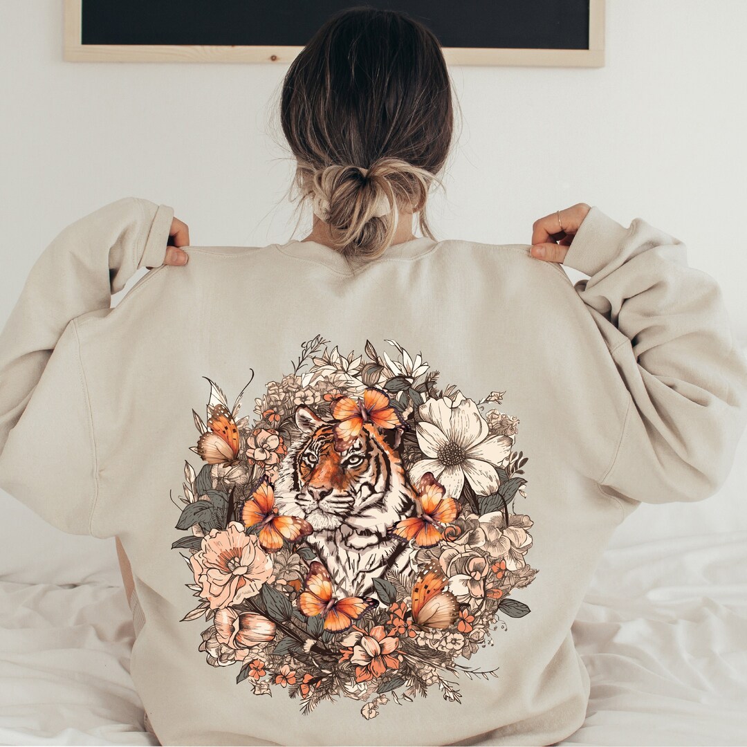 Ready to Press Sublimation Transfers | Tiger With Flowers | Animals ...