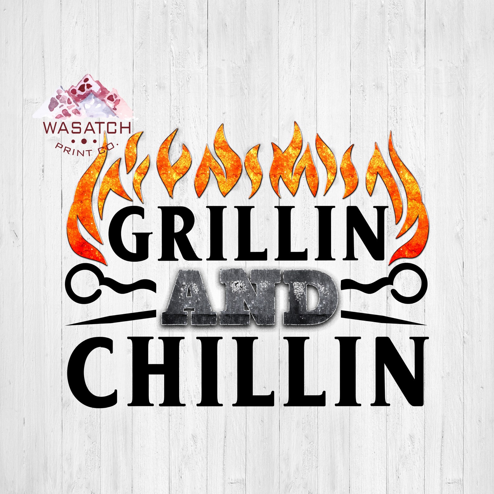 Grillin and Chillin Ready to Press Sublimation Transfer | Etsy