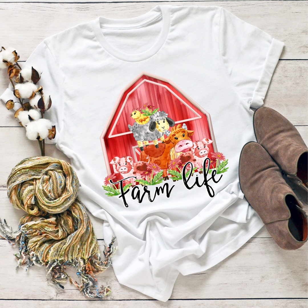 Farm Life Ready to Press Sublimation Transfer, Heat Press Transfer ...