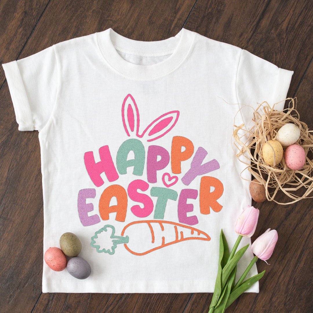 Happy Easter Ready to Press Sublimation Transfer, Heat Press Transfers, Easter Transfers, T ...
