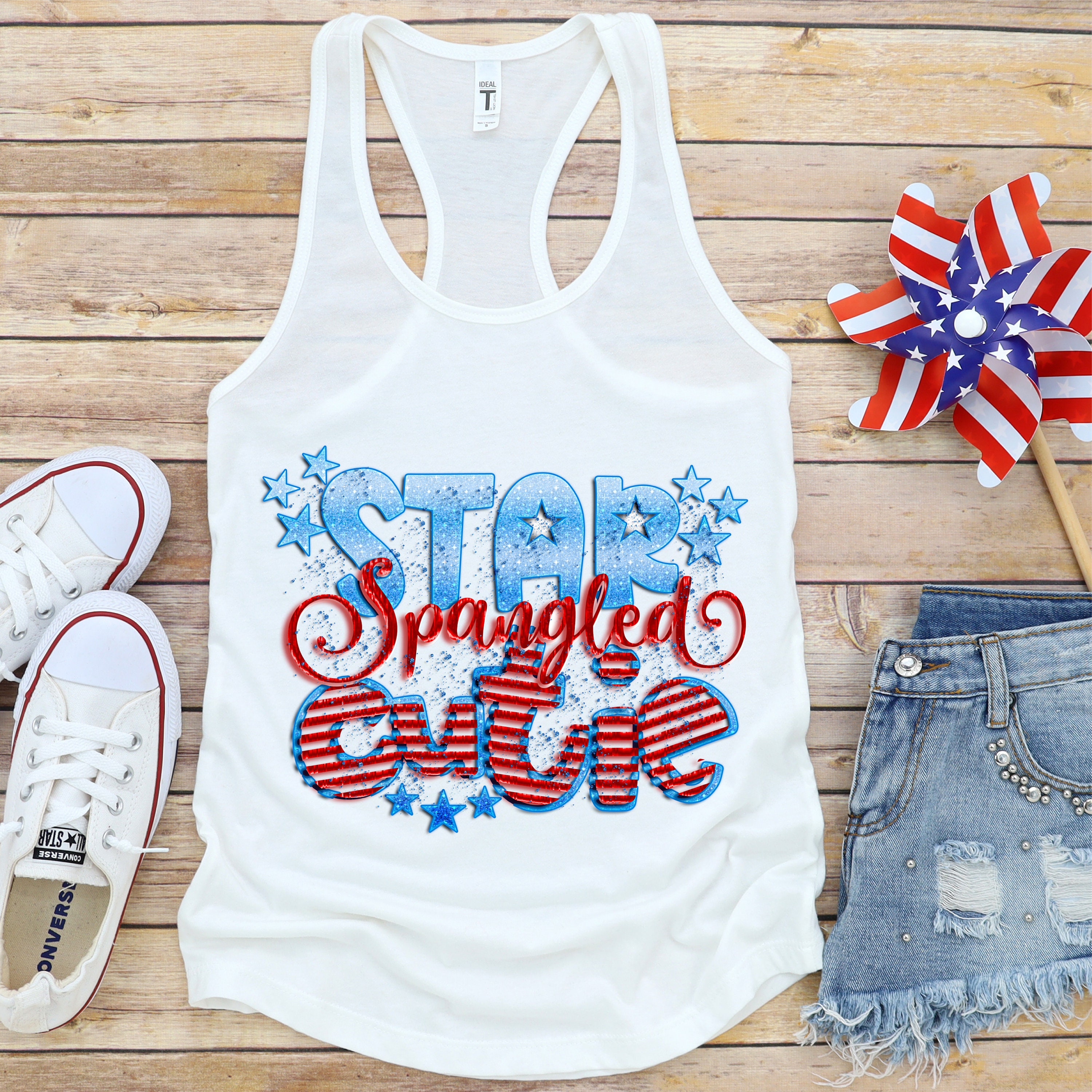 Star Spangled Cutie Sublimation Transfer, Sublimation Transfer, Ready ...