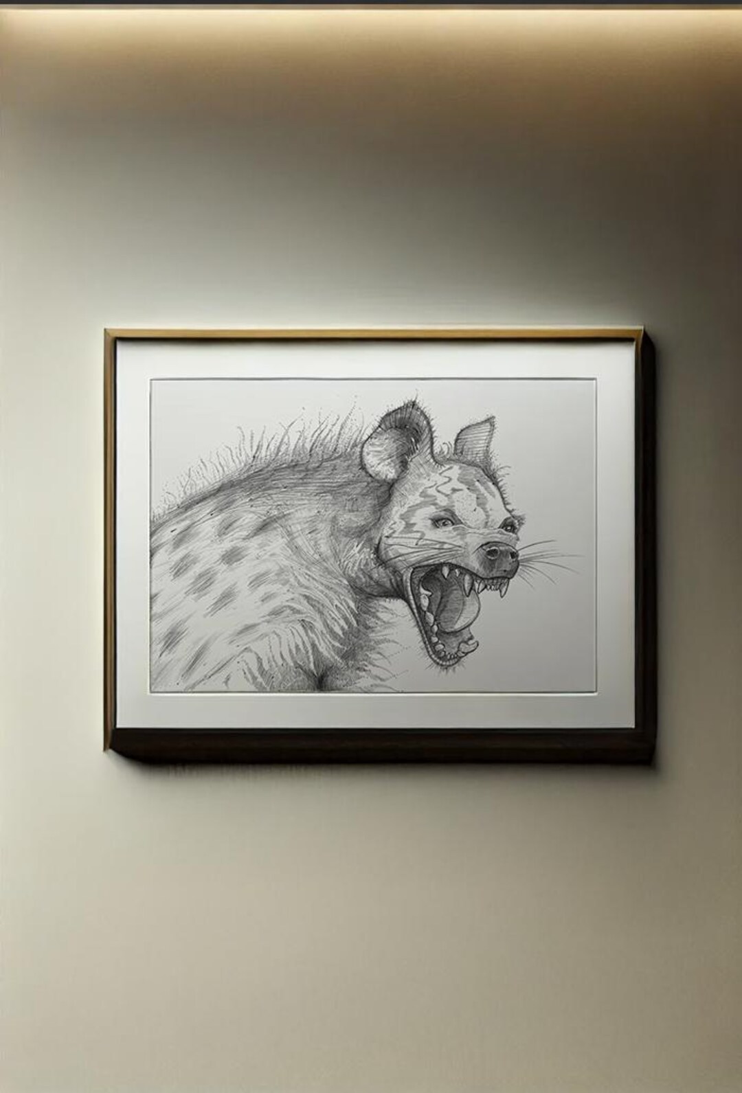 Hyena Artwork - Ink Illustration Series - Authentic Designs ...