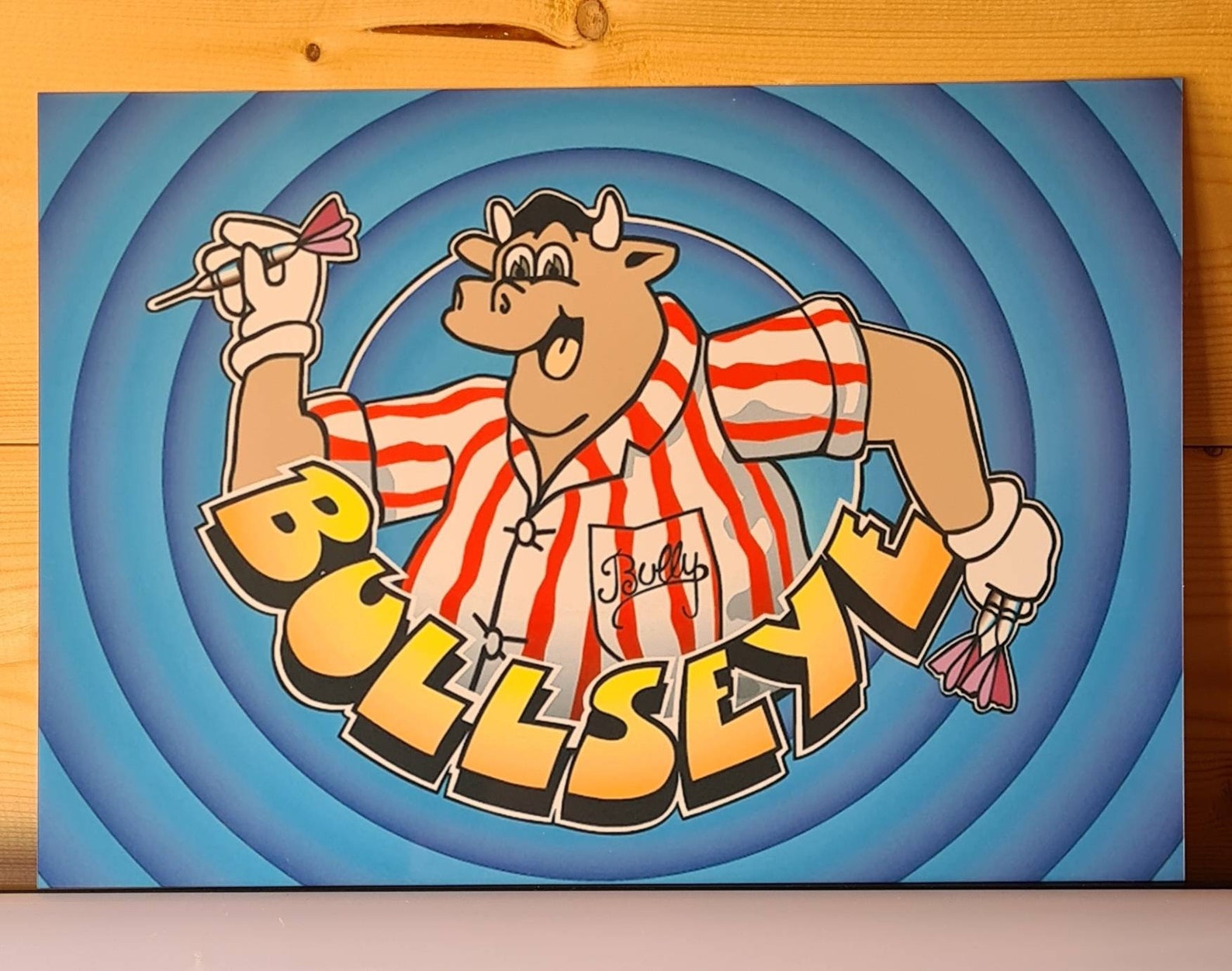 Bullseye Darts Bully Metal Sign 290x200mm, Man Cave Woman Cave Garage ...