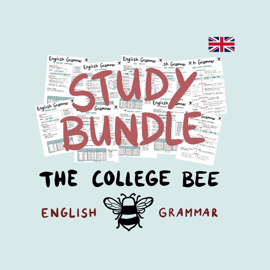 English Grammar - Study Bundle - Etsy
